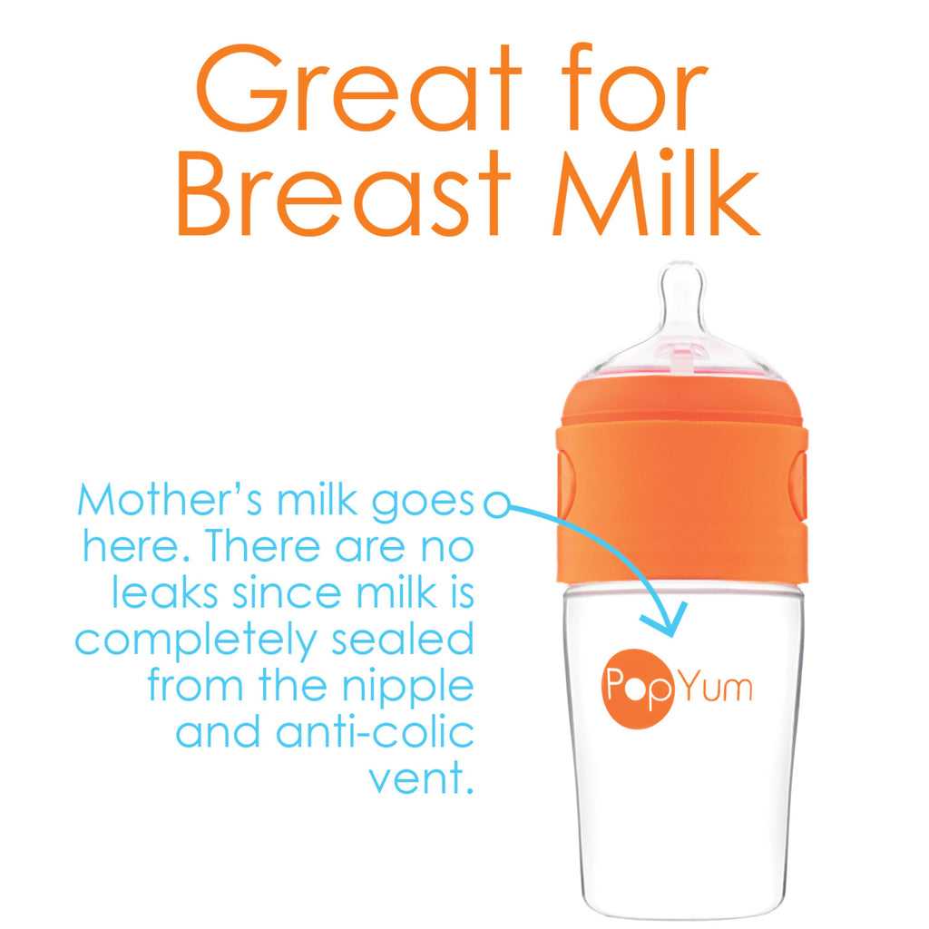 PopYum Anti-Colic Formula Making Baby Bottle, 3 pack, 9 oz, 270 ml